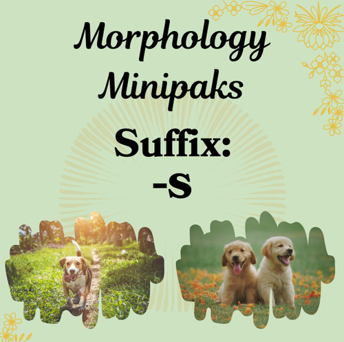 Suffix -s Morphology MiniPak | Revive Reading