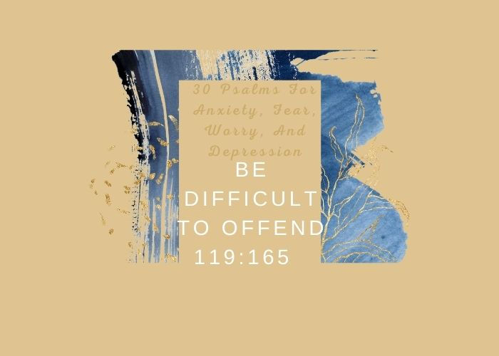 Devotional Bible Study: Be Difficult To Offend|Psalm 119:165.