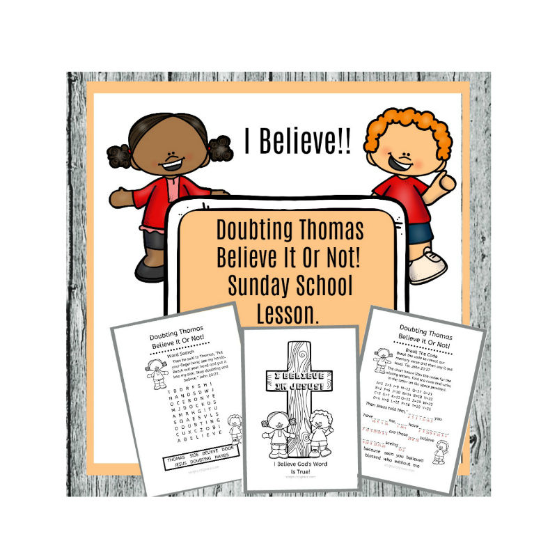 Doubting Thomas - Sunday School Lesson.