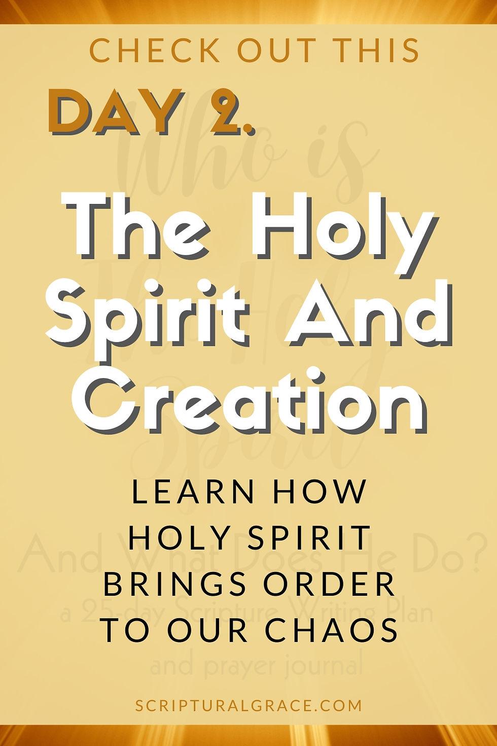 The Holy Spirit And Creation