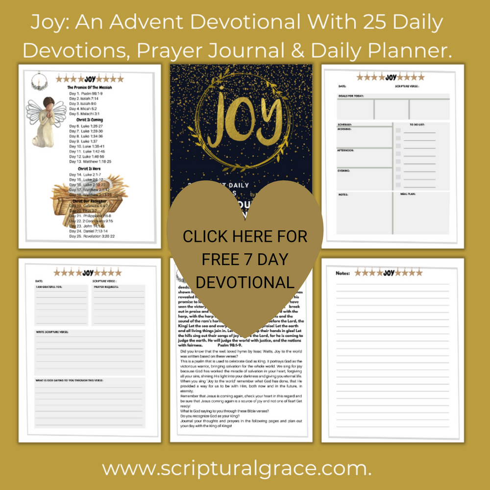 Joy: An Advent Devotional With 25 Daily Devotions, Prayer And Gratitude ...