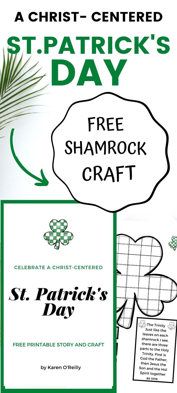 Celebrate A Christ- Centered St. Patrick's Day with FREE Shamrock Craft.