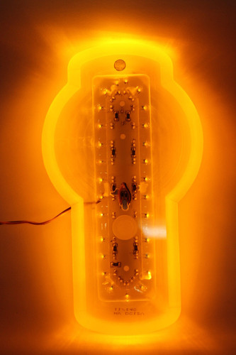 Kenworth LED Front Badge Back Light - Amber | Big Rig Bullbars