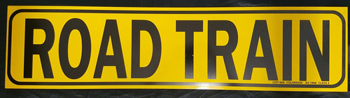 1 Piece Road Train Sign | Big Rig Bullbars