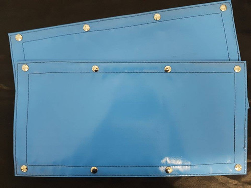 Light Blue 2 Piece Road Train Sign Covers (PAIR) | Big Rig Bullbars