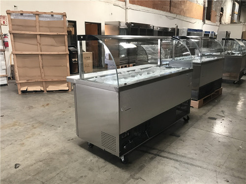 171-0230 72" Self Contained Cold Salad Bar Buffet Table | mainsite