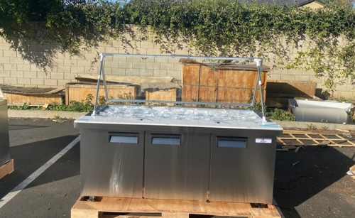 171-0231 72" Subway Self Contained Sandwich Prep Table Cooler | GES