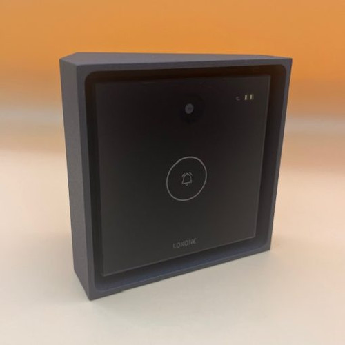 Aluminium Loxone Intercom/NFC Adapter schräg für Direktmontage auf der ...