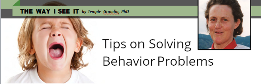 Tips on Solving Behavior Problems