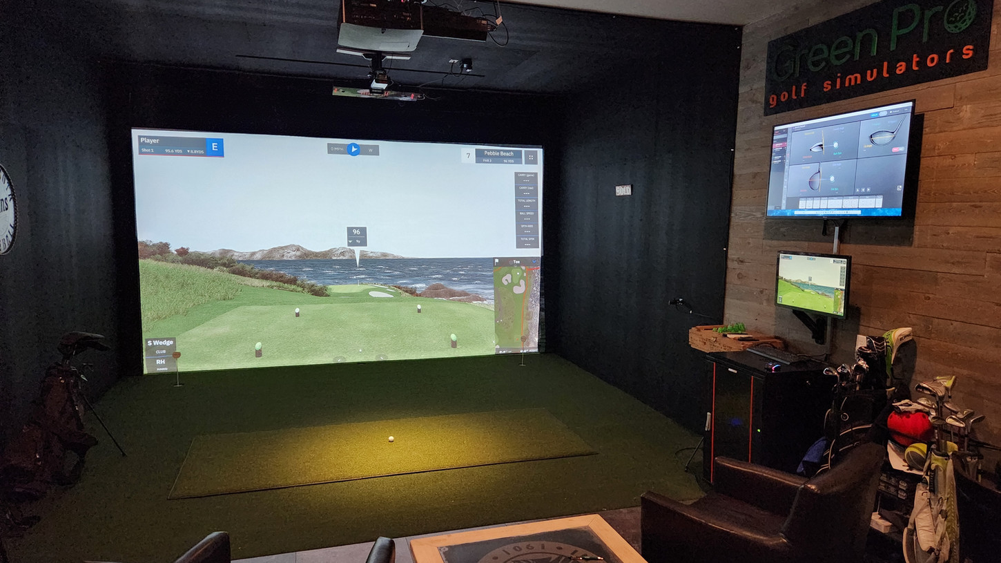 Projects | Green Pro Golf Simulators | Golf Simulator Build Examples