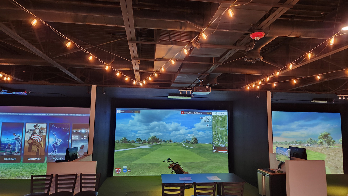 Projects | Green Pro Golf Simulators | Golf Simulator Build Examples