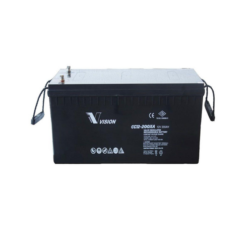 Batería GEL 200AH 12V VISION BATT CG12-200PEX | Enersol S.A.