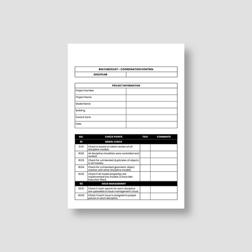 Coordination Control Checklist | D&B Emerging Tech