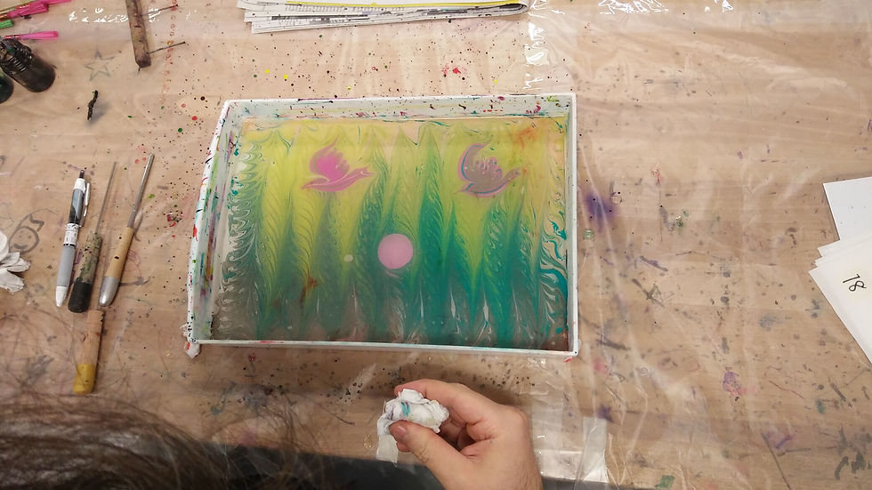 Discover the best marbling art in Singapore | Art Events & Workshops