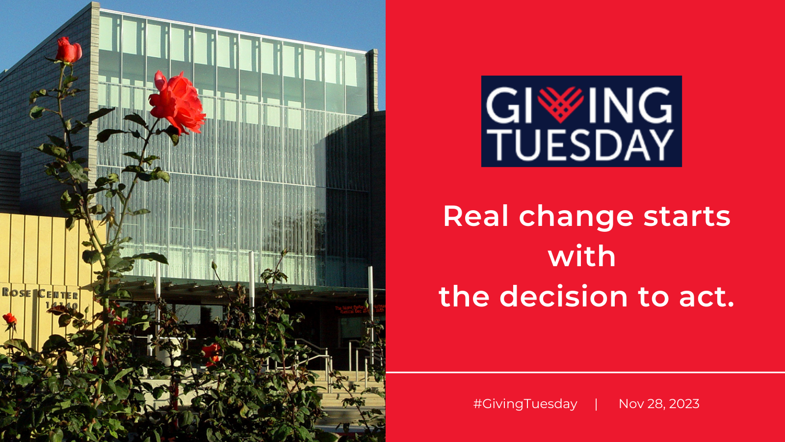 Giving Tuesday | Rose Center Theater