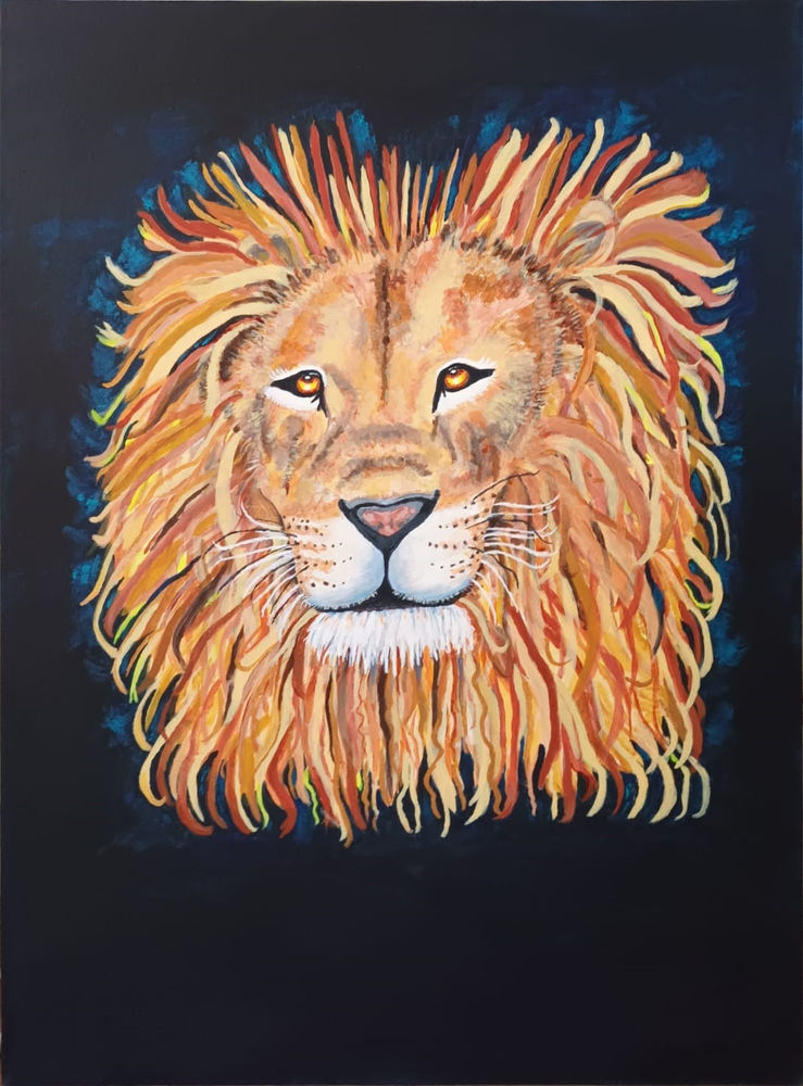 Lion's head | Art with Tricia