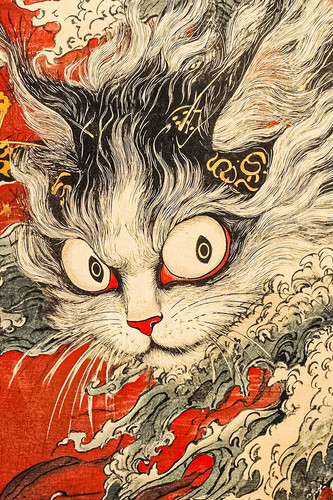 Ukiyo-e Cat | Kuso Prints