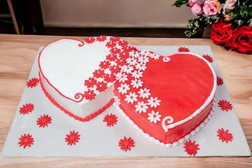 Order Anniversary Dual Cake for Delivery in Hyderabad | Occasionkart Cakes