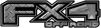 Custom FX4 Off Road 4x4 Truck Decals - Diamond Plate Collection | Backwoods