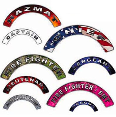 Fire Helmet Crescent Decals | Backwoods