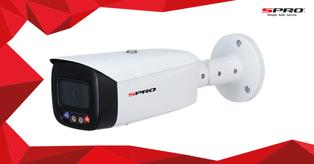 SPRO Active Deterrence 2.0 IP Bullet Camera | SPRO CCTV