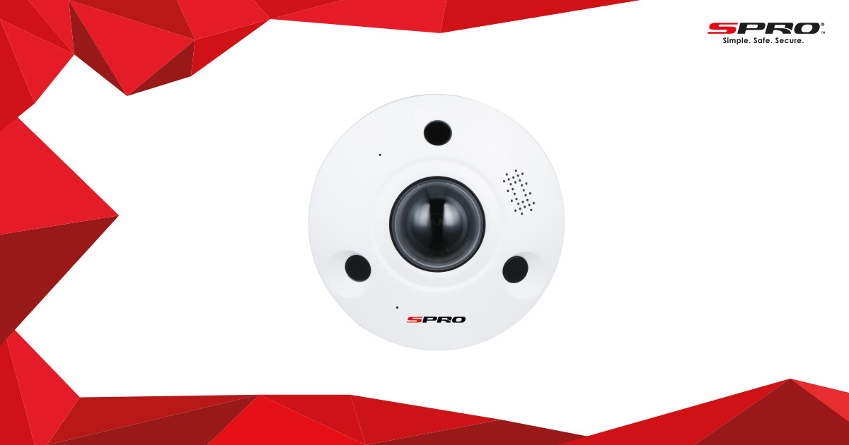 SPRO 8MP Fisheye IP Camera - 360° Degree Surveillance