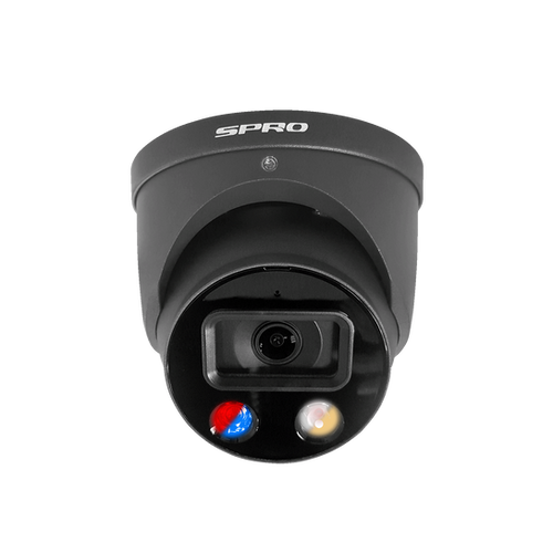 SPRO Active Deterrence 2.0 IP Turret Cameras - Grey - V3 | SPRO CCTV