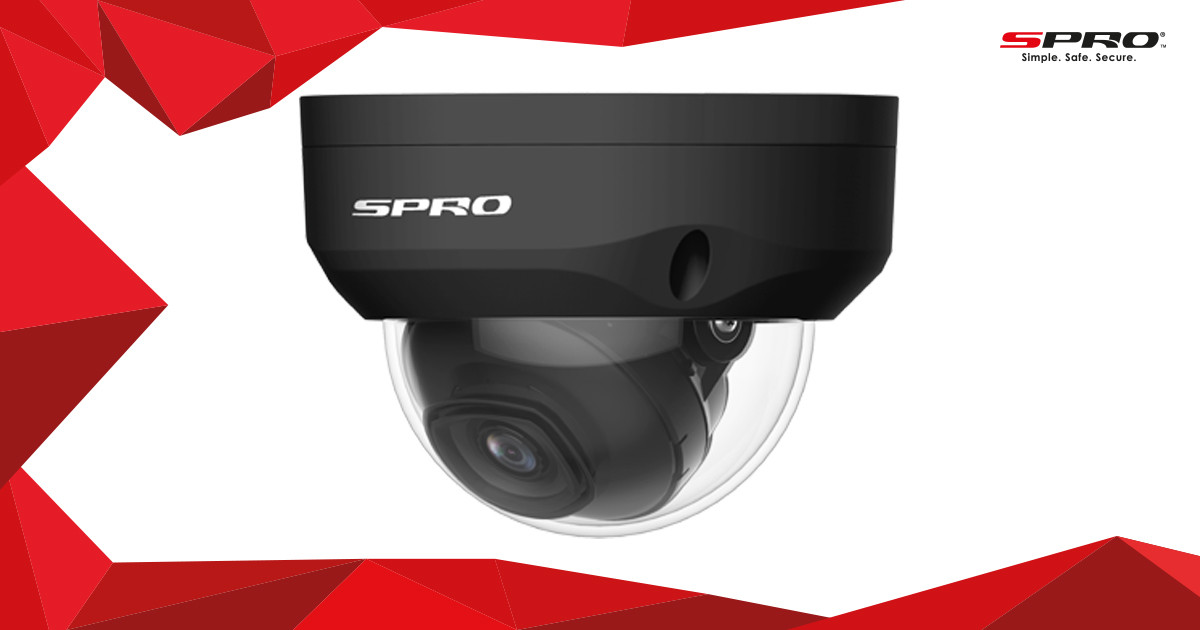 SPRO 8MP Vandal Resistant IP Dome Camera - Grey | SPRO CCTV