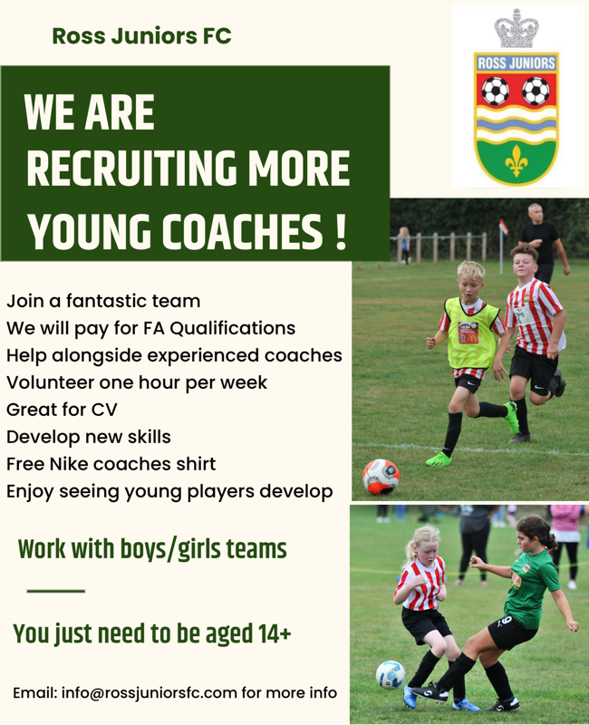 Get into coaching with Ross Juniors