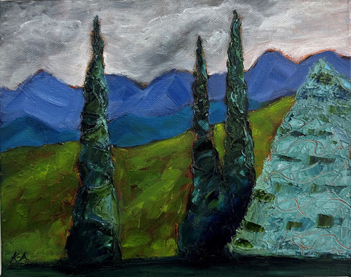 Cypresses by Kerry-anne Nicholas | Eden Gallery
