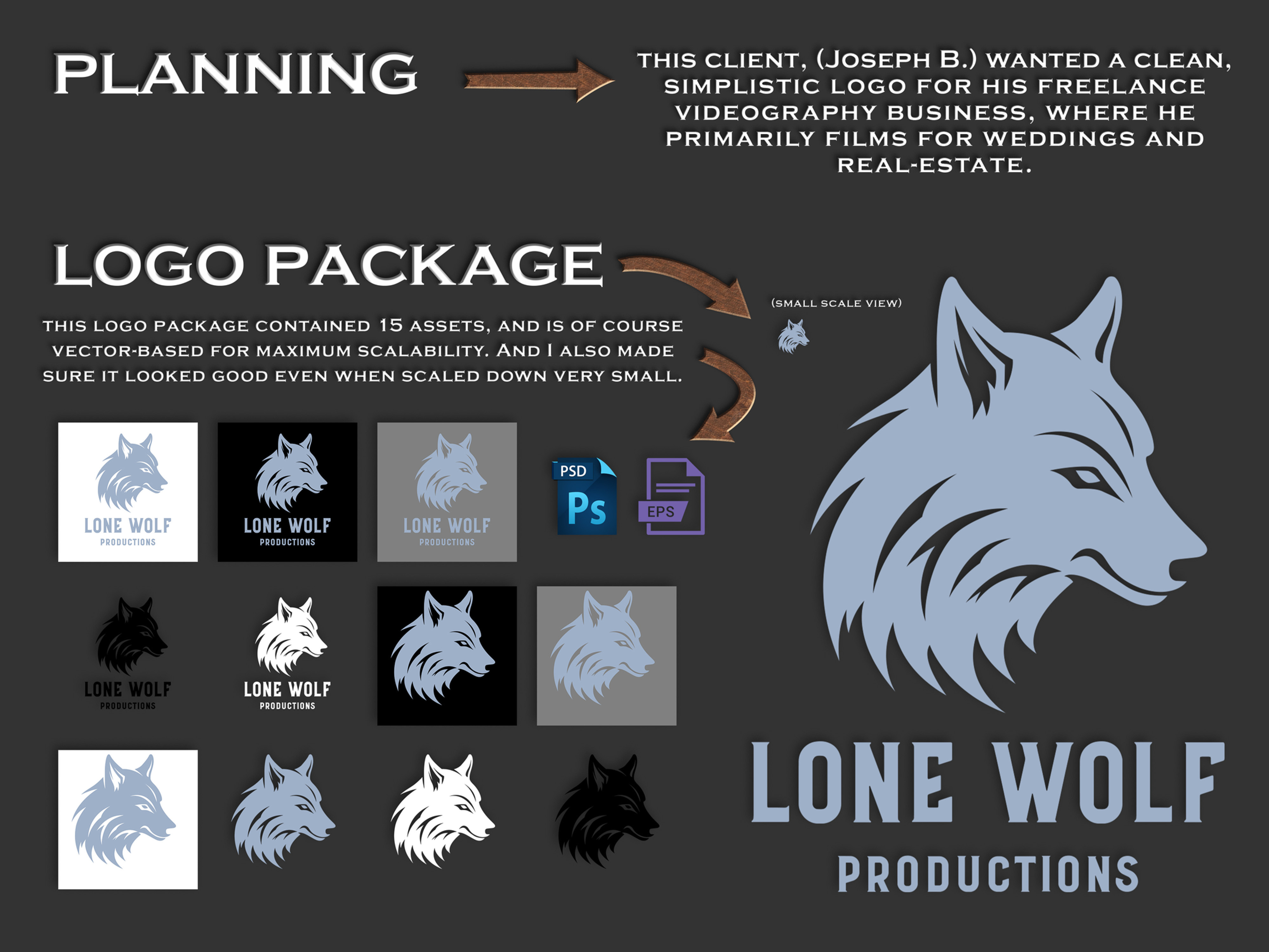 Lone Wolf Productions Logo Design