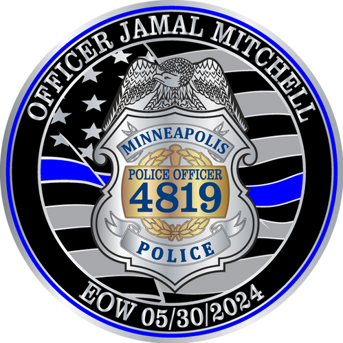 Officer Jamal Mitchell - Challenge Coin | RD Designs