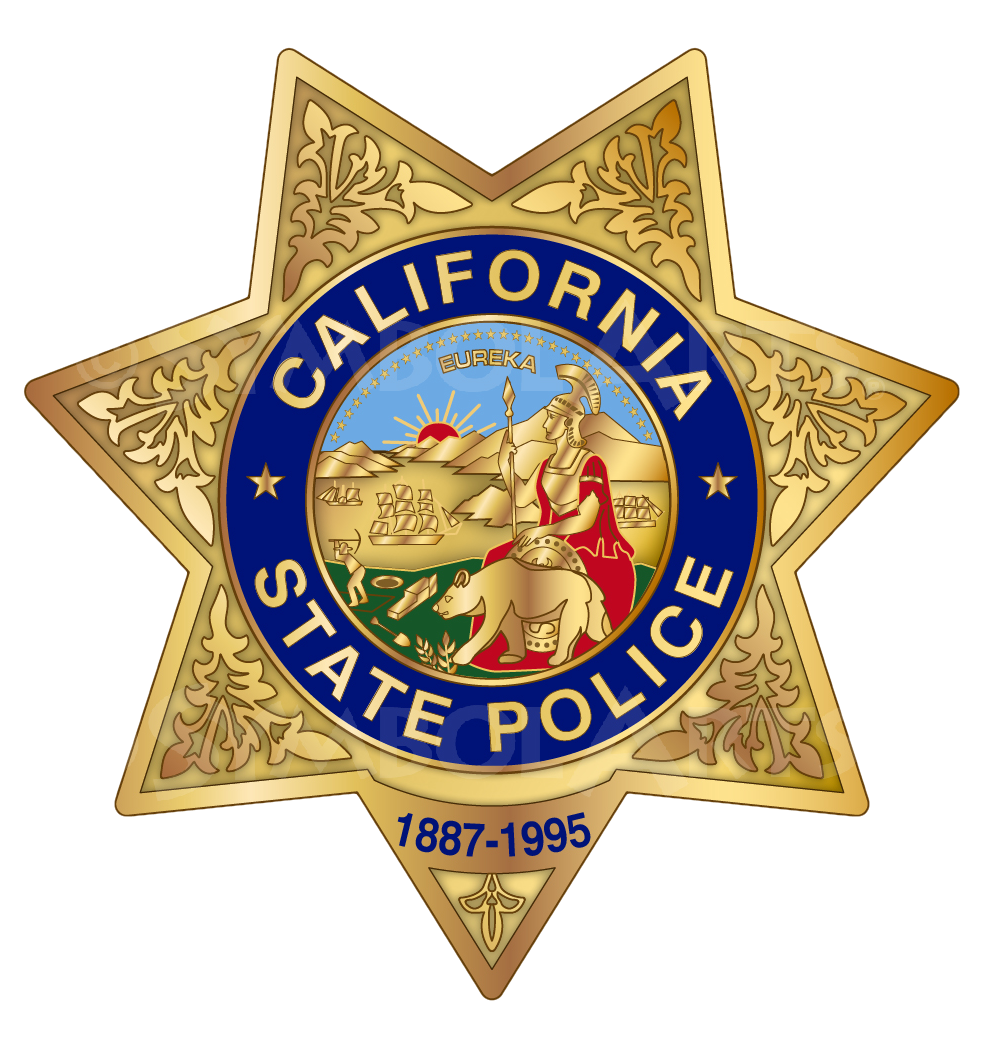 California State Police Badge State Of California Police Badges Etsy