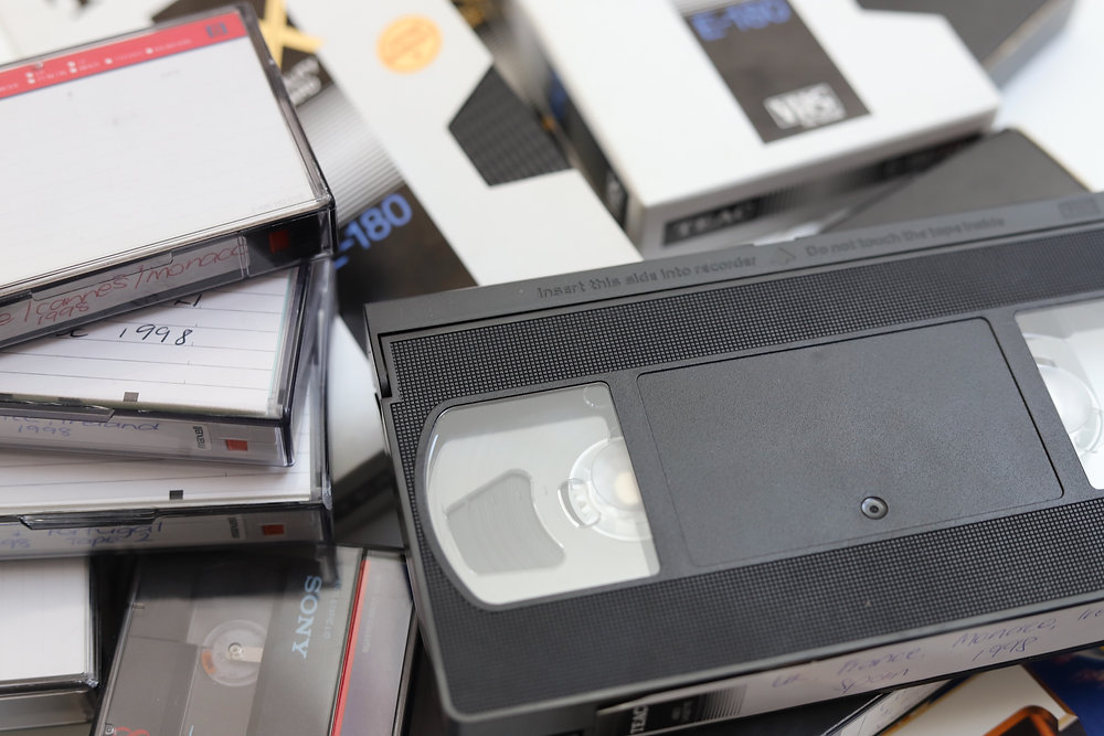 Decluttering VHS Tapes