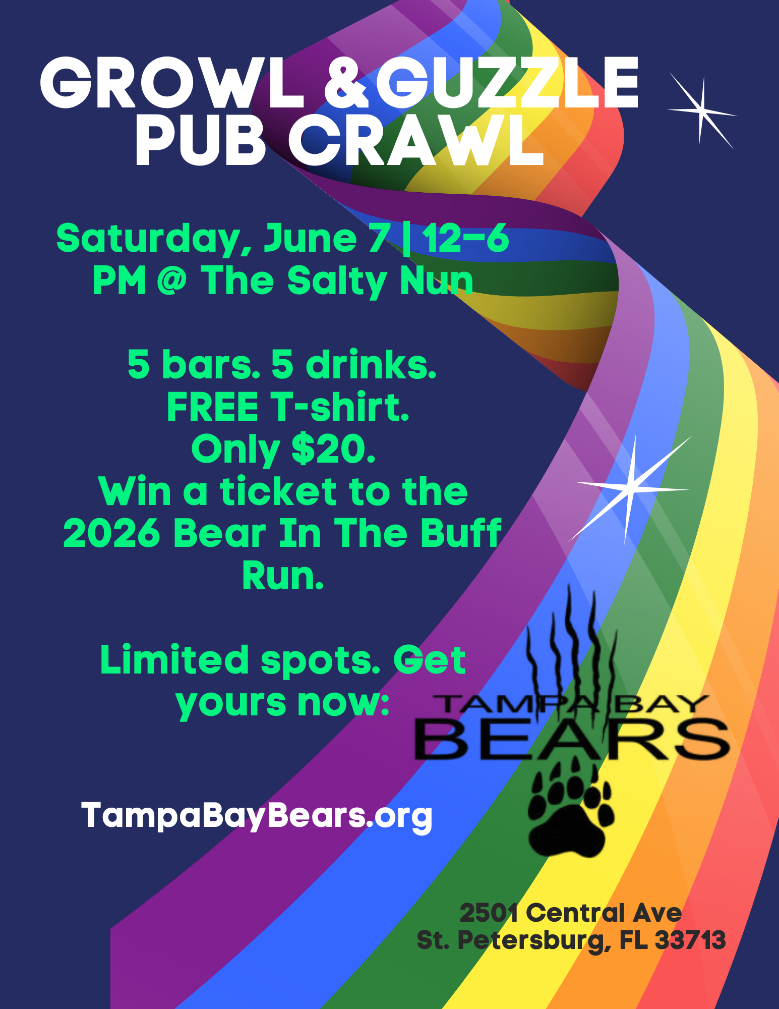 Grow & Guzzle Pub Crawl | Tampa Bay Bears