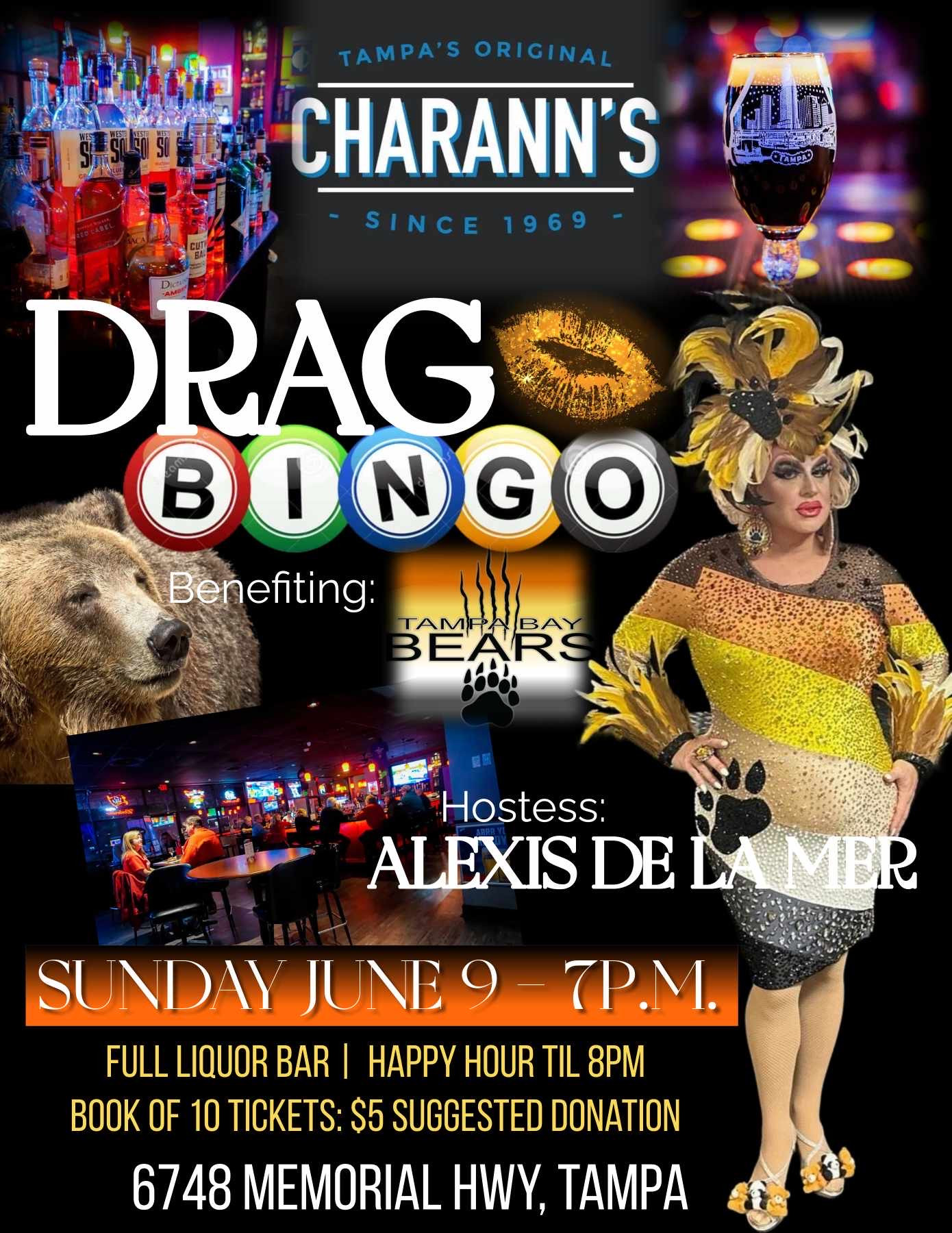 Drag Bingo & Dine Out | Tampa Bay Bears