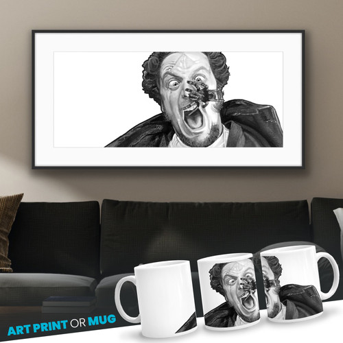 Home Alone Marv Screaming Wall Art and Coffee Mug | Classic Christmas ...