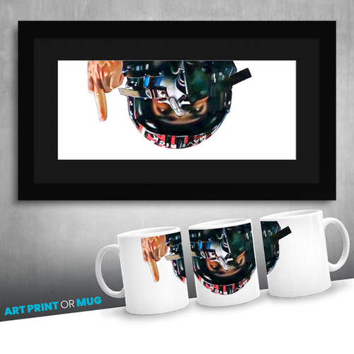 Top Gun Tom Cruise 80's Wall Art and Coffee Mug | Inverted Fighter Jet ...
