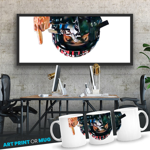 Top Gun Tom Cruise 80's Wall Art and Coffee Mug | Inverted Fighter Jet ...