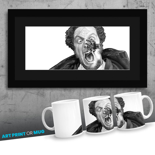 Home Alone Marv Screaming Wall Art and Coffee Mug | Classic Christmas ...
