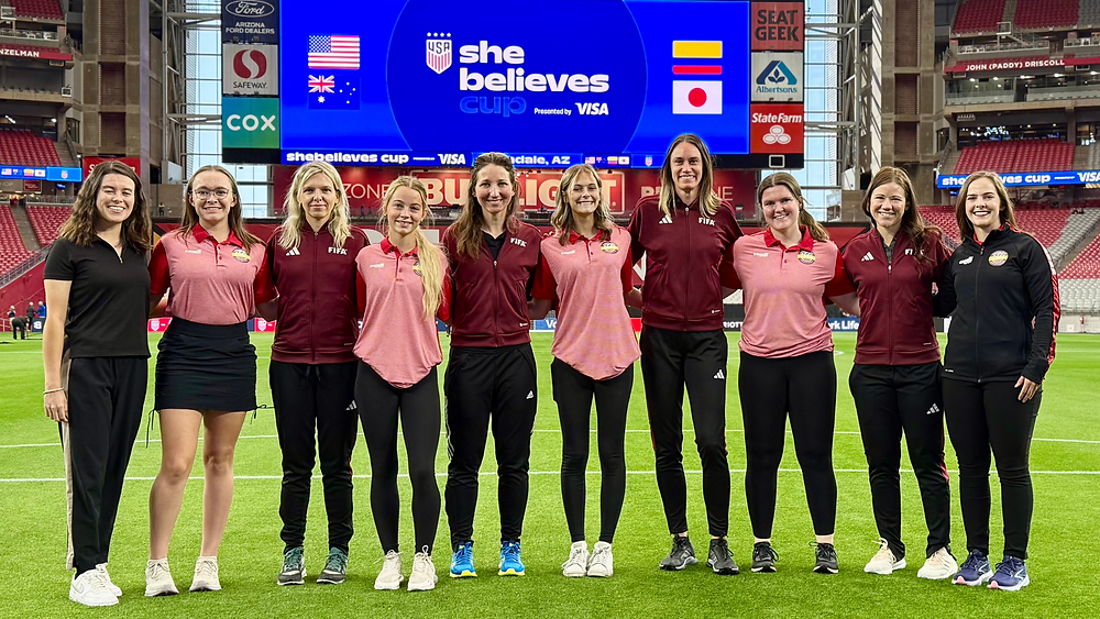 Six of Arizona's top female referees joined the field with the referee ...