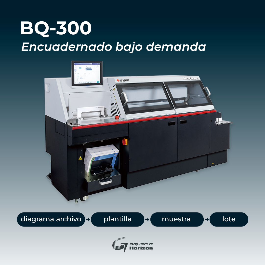 Encuadernado bajo demanda con Horizon BQ-300: plantillas, setup y ...