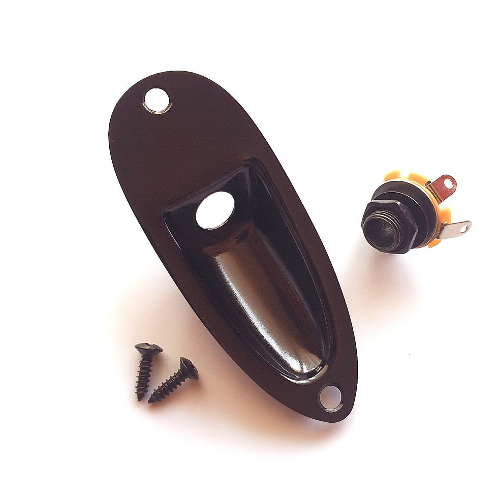 Stratocaster® Black Guitar Boat Output Jack & 1/4" Socket & Screws MIJ ...