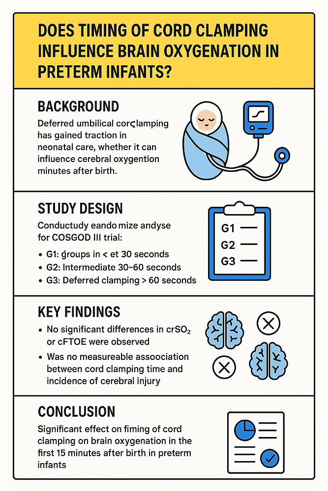 Does Timing of Cord Clamping Influence Brain Oxygenation in Preterm ...