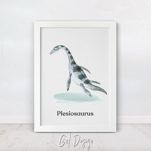 Plesiosaurus Art Print | Gal Design