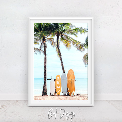 Choose Your Surfboard Art Print | Gal Design