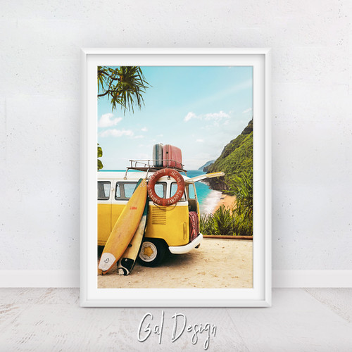 Surf Trip Art Print | Gal Design