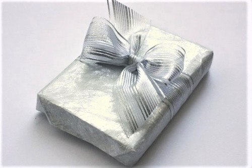 25mm & 70mm Ritz Silver | The Ribbon Shop