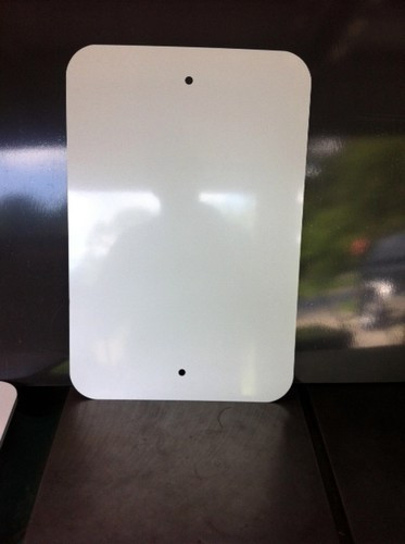 .040 12"x18" Gloss White/Gloss White Aluminum Sign Blanks-DOT Standard ...