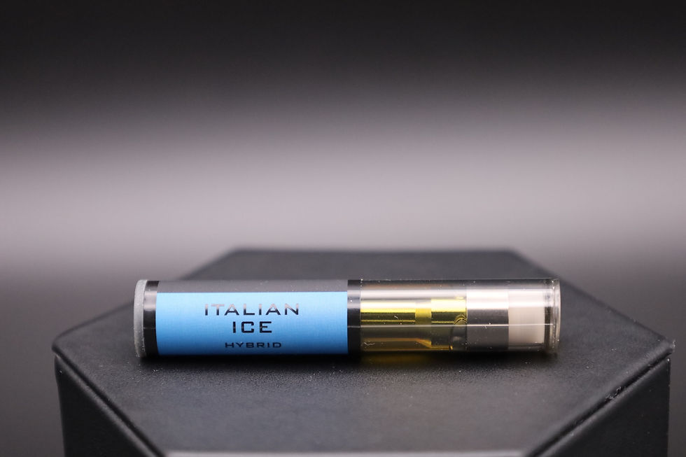 Sticker with Free One Gram Italian Ice Vape Cartridge gift | Flower Avenue